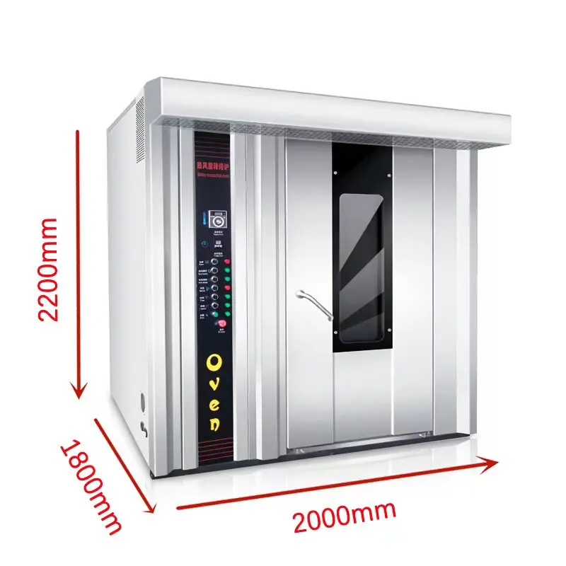 32 Trays Electric Hot Air Rotary Oven/hot Rotating Furnace/bakery Oven ...