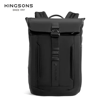 Kingsons Brand Roll Top Design Laptop Backpack With Usb Port Waterproof ...