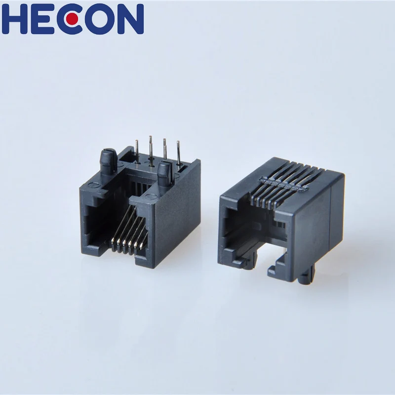 Rj-45 Rj45 Connector Rj11 8p8c Right Angle Type Rj45 Female Socket 90 ...