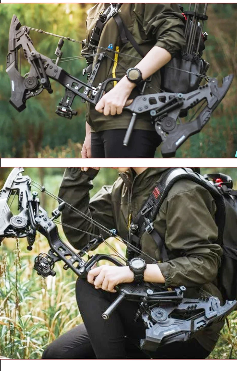 Steel Ball Compound Bow And Arrow Set 20-80lbs Archery Shooting Mixed ...