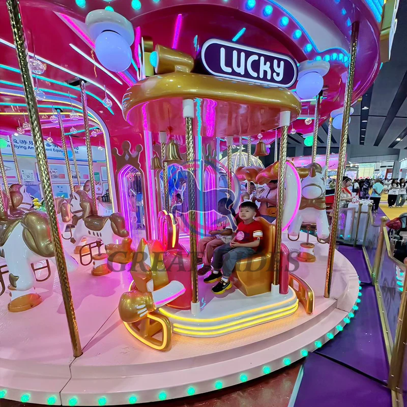 Affordable Outdoor Amusement Park Carousel Medium-sized Merry Go Round ...