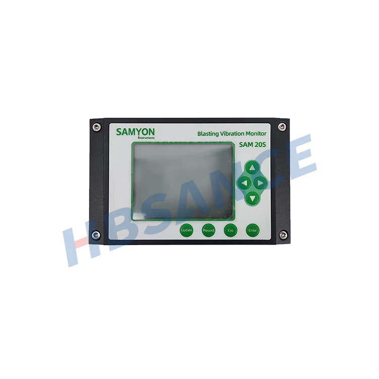 3 Channels Axial Blasting Vibration Meter Logger Monitor