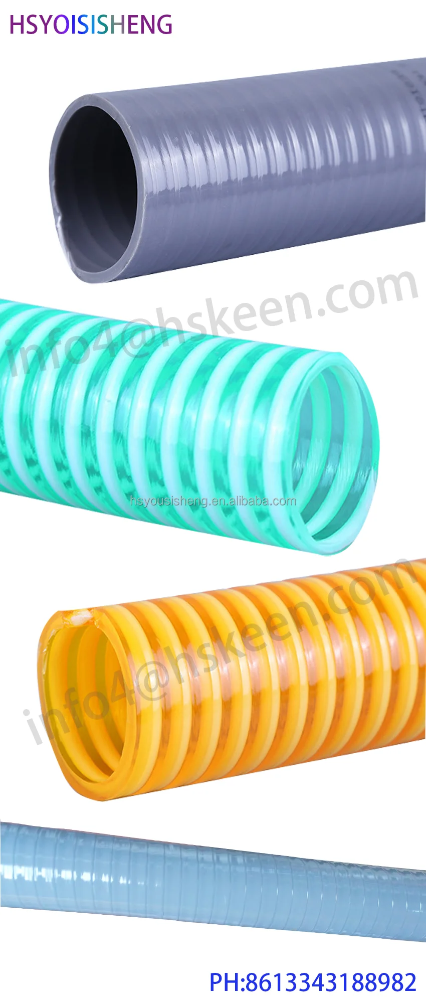 China Factory 8inch Pvc Rib Marine Wharf Suction Hose Water Pump ...