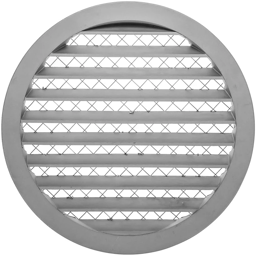 Vertical Non-Functional Gable External Waterproof Round Vent Louver For ...