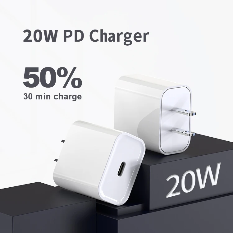 Pd Wall Charger Type-c 20w Usb-c Power Adapter Eu Us Plug Usb Type C ...