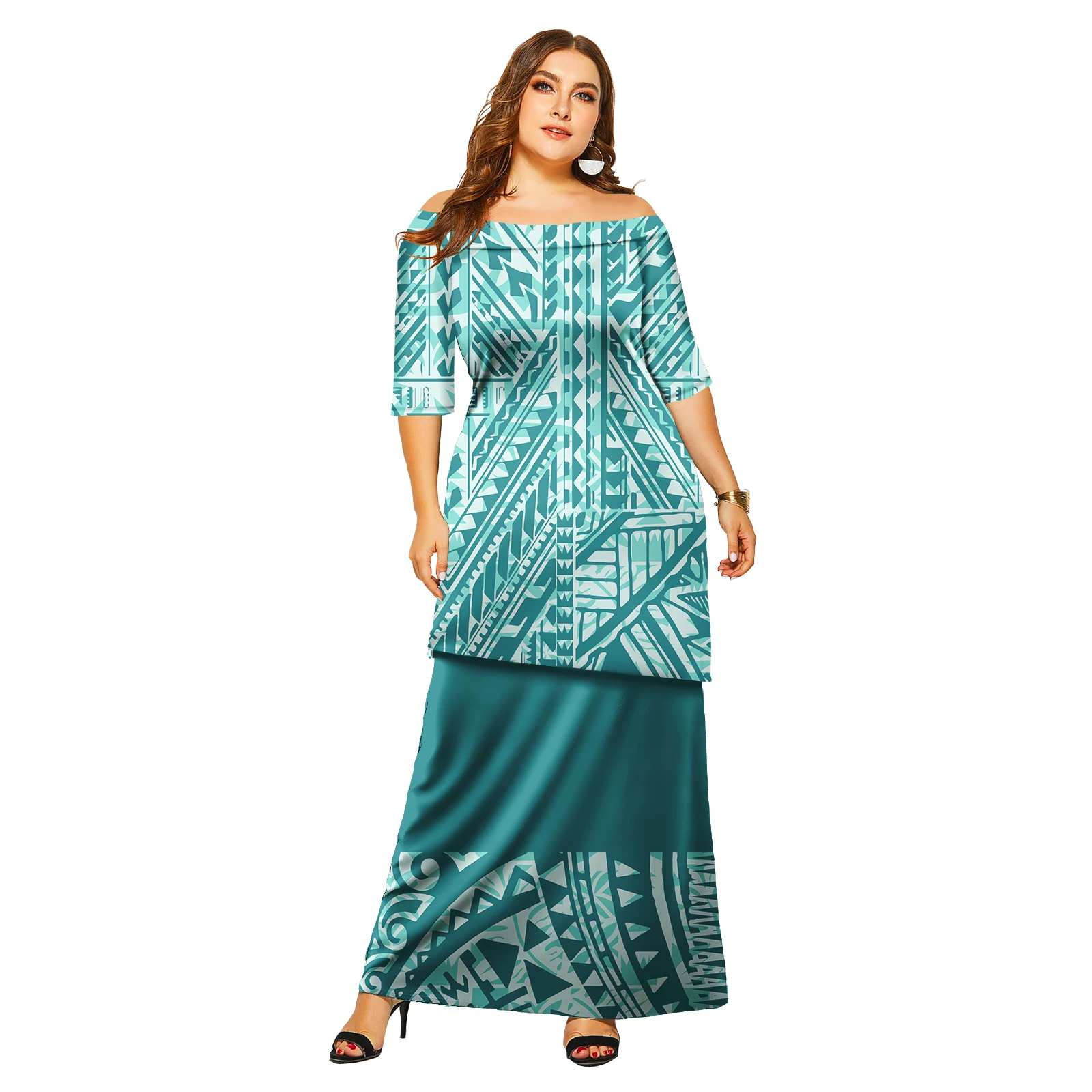 Shop Our Collection of Customized Puletasi Tapa Designs