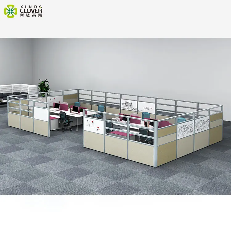 Modern Design Workstation Office Cubicle Panels with Glass| Alibaba.com