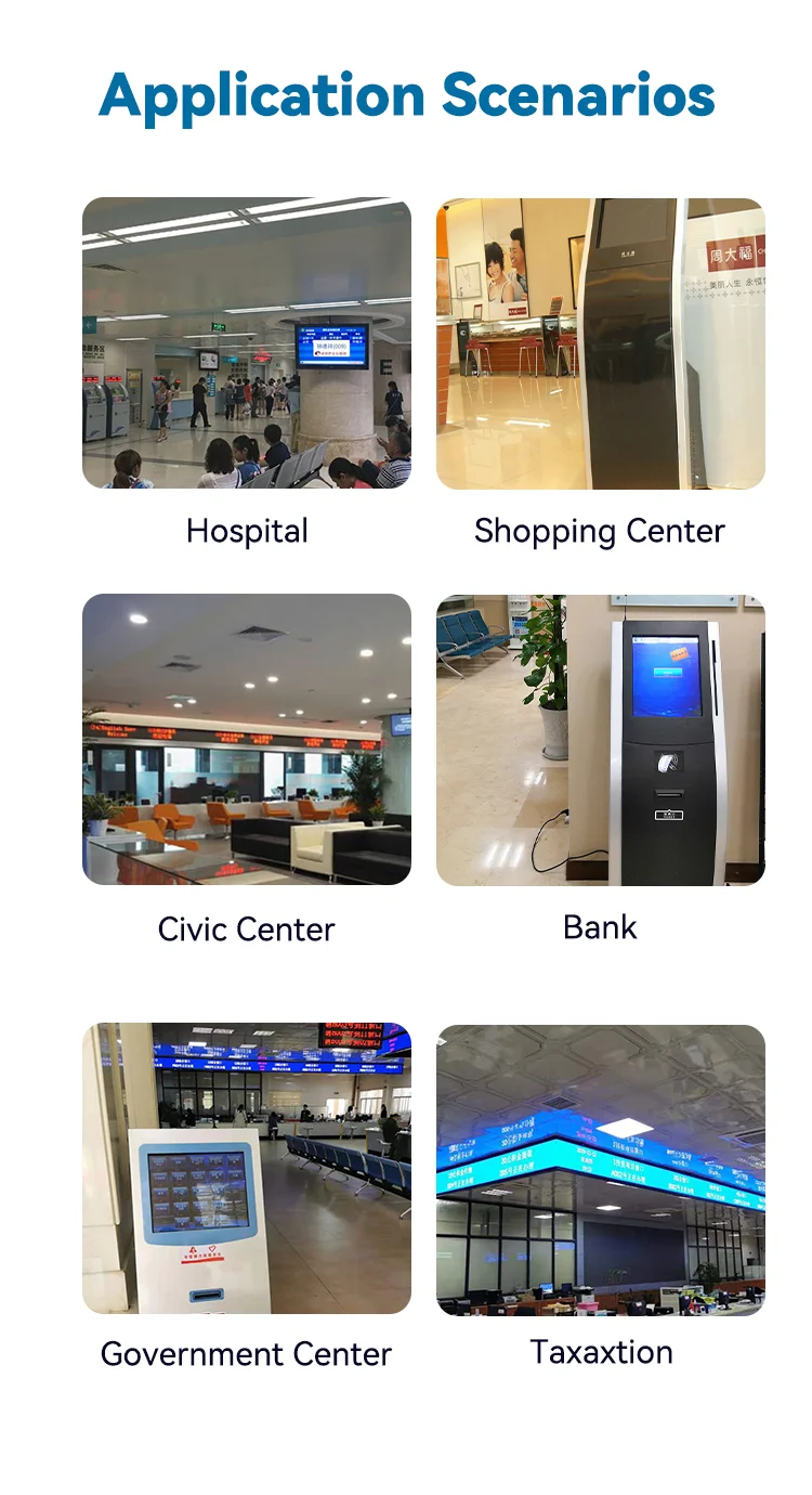 Ticket Issuing Kiosk Queue Management System for Banks & Hospitals