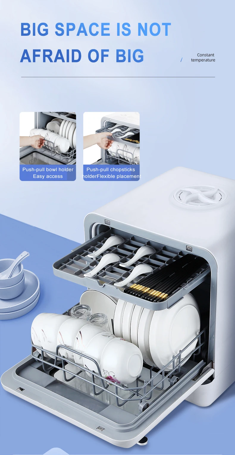 Mini Countertop Dishwasher - Portable & Efficient Cleaning