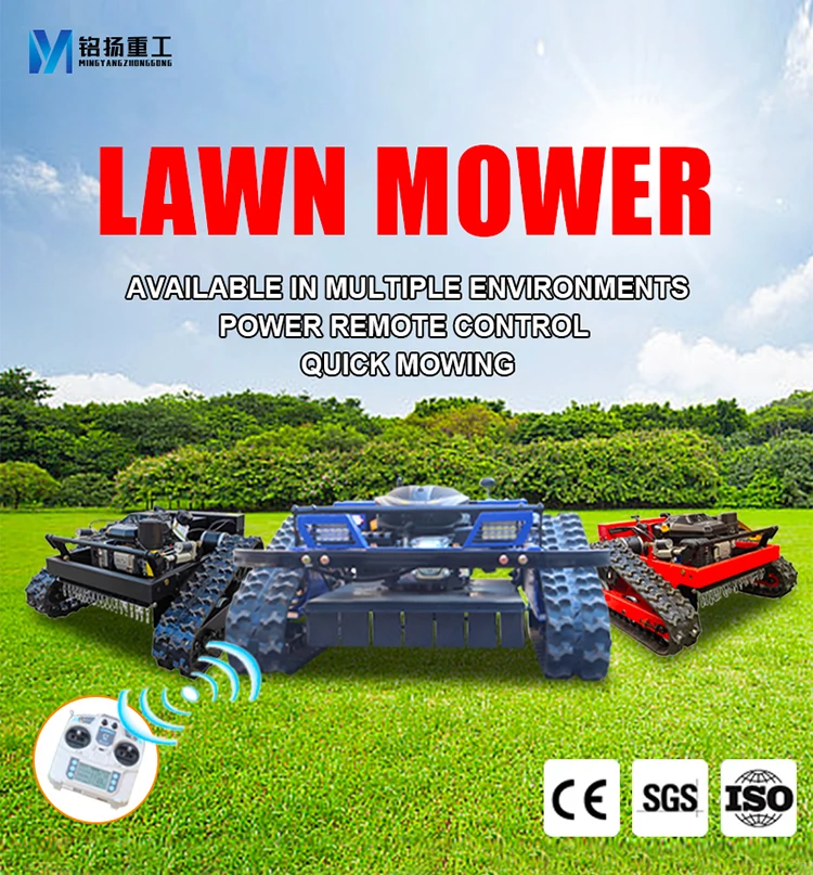 Remote Control Gasoline Lawn Mower Fully Automatic Small Lawn Mower ...