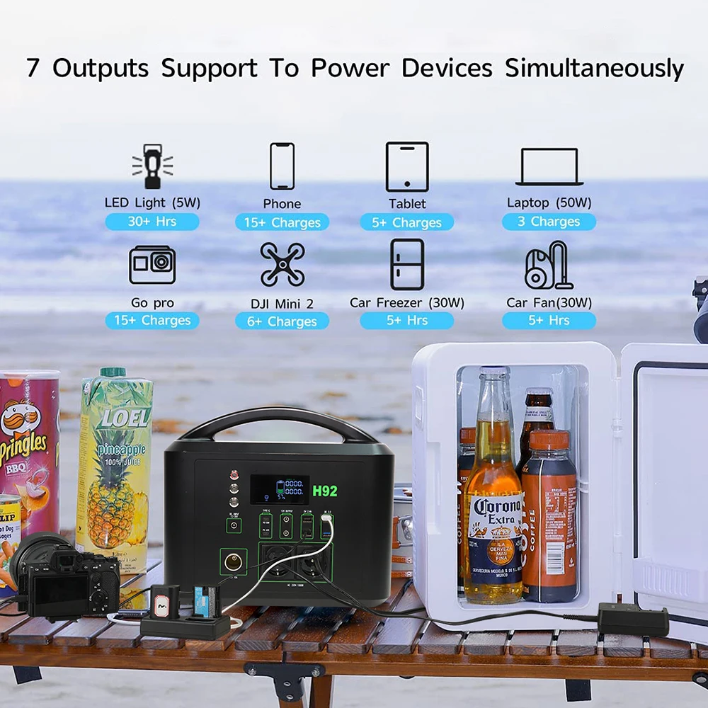 Reasonable Price Portable Home Outdoor Camping Power Bank Power Station ...