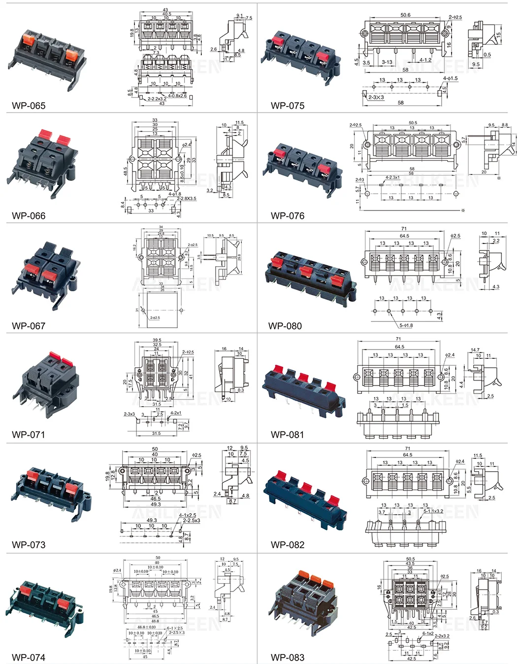 4-position Spring Terminal Connector - Reliable Wire Socket
