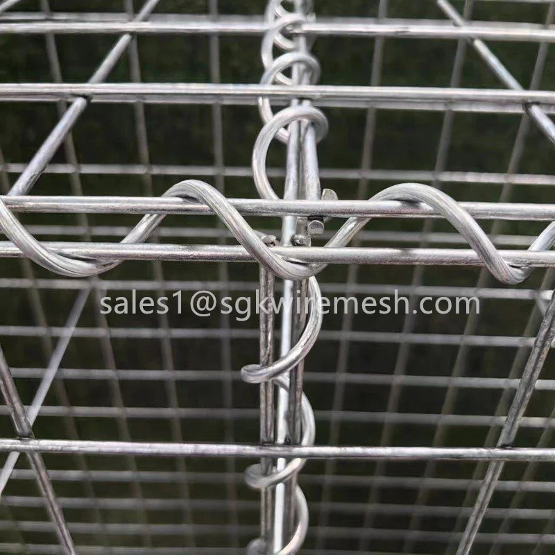 Durable 1x1x1m Gabion Wire Mesh Basket Box for Stone Fences