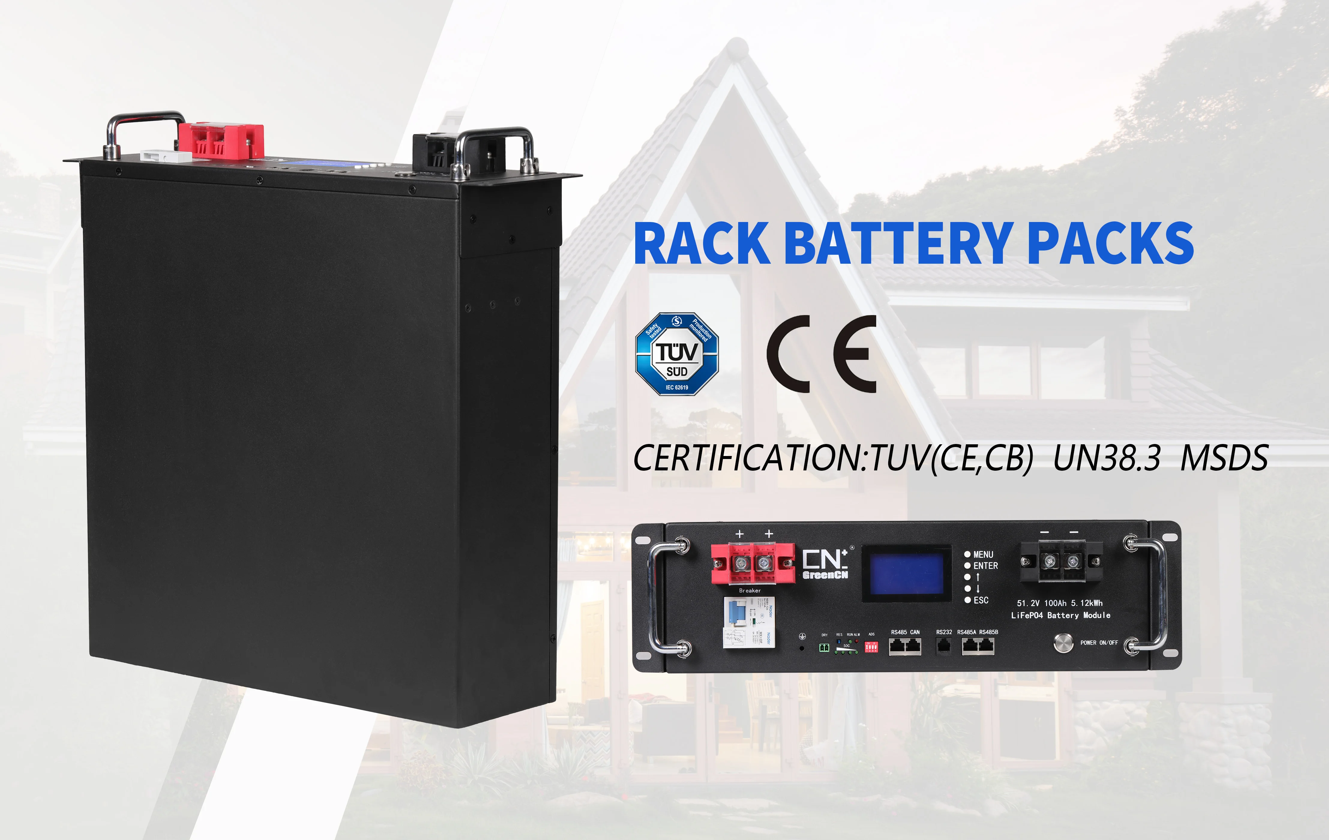 European Standard 51.2v 200ah Rack Mount Solar Lifepo4 Lithium Energy ...