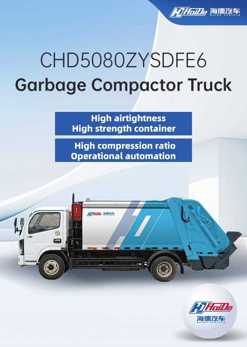 Top Sale Garbage Compactor Truck - Efficient Waste Collection
