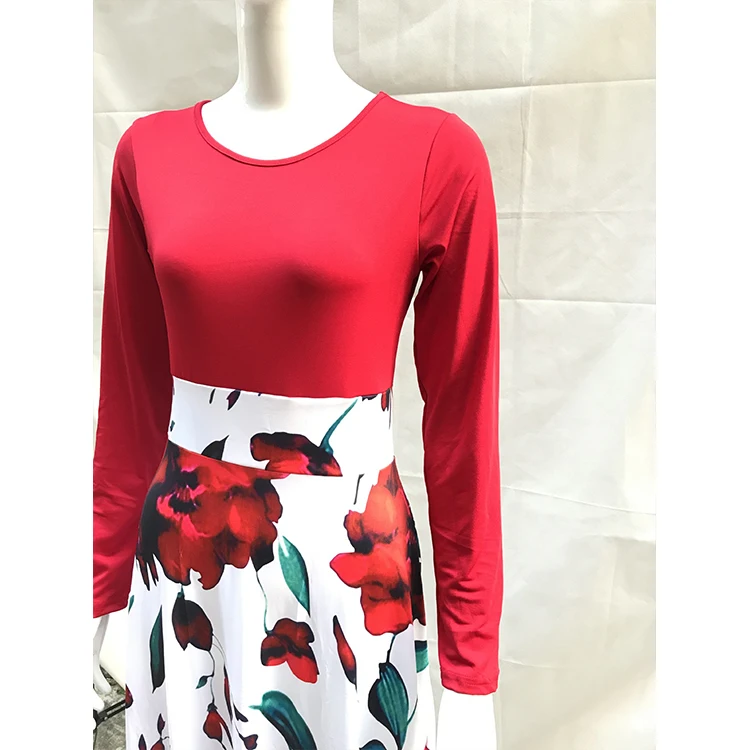 Wholesale Cheap Fat Woman Clothes Print Fashion Plus Size Party Dresses ...