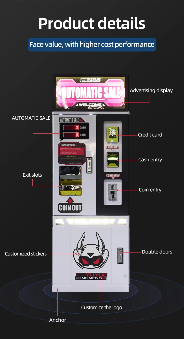 Funspace Double Door Coin Vending Machine - Self Service