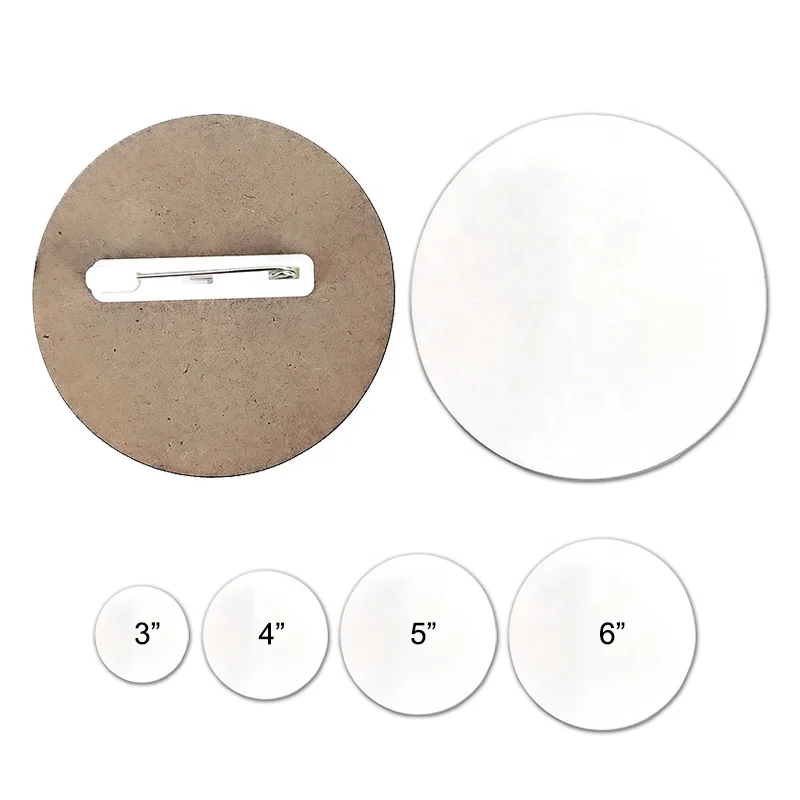 3/4/5/6 Inch Customized Logo Brand Name Logo Printable Design Button ...
