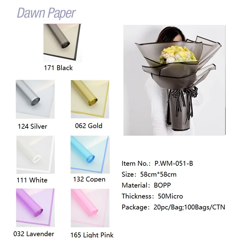 SINOWRAP Translucent Matte Wrapping Paper Plaid Print Korea Paper ...