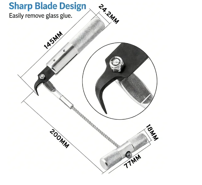 Car Glass Removal Tool Kit Windshield Removal Tool Set Windshield ...