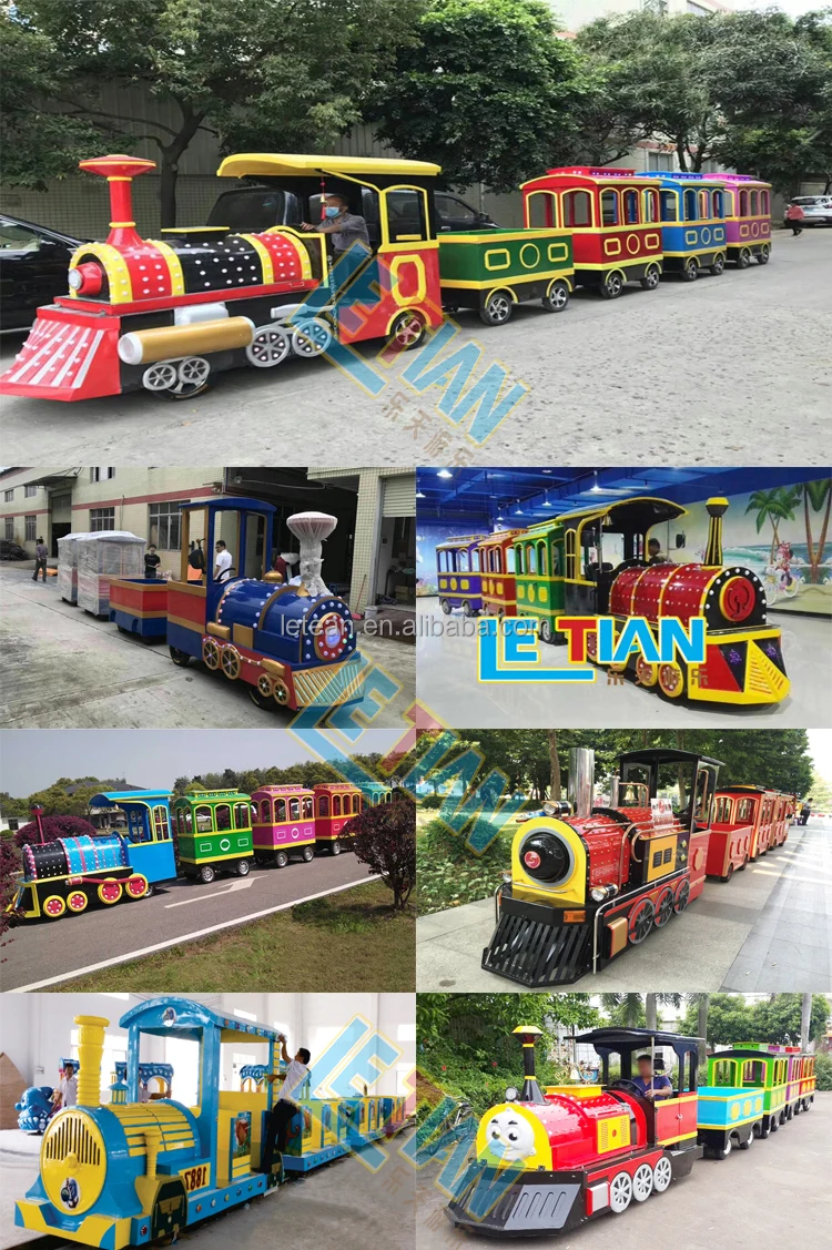 Kiddie Amusement Park Electric Train Manufacturer Children Trackless Tourist Train Rides - Buy ...