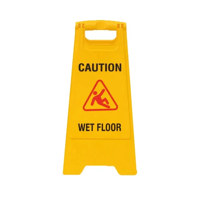 Yellow Safety Caution Board Hazard Slippery Safety Sign Wet Floor ...