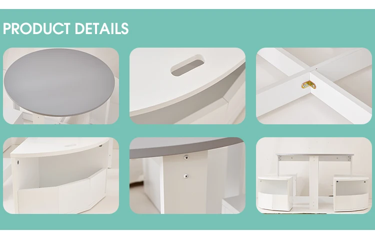 Wooden Study Table Kids Study Hexagonal Table Small Folding Study Table ...