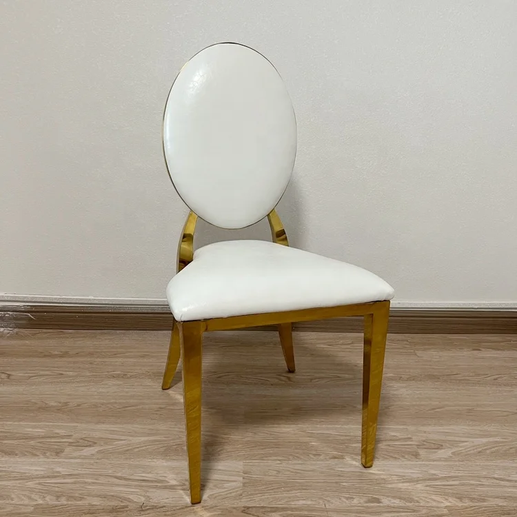 Modern Stackable Luxury Velvet Stainless Steel Oval Back French Tufted ...