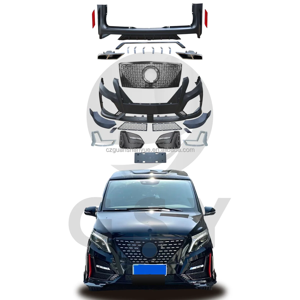 V-class W447 Bodykit Mercedes W447 Bodykit Exterior Van Mpv for Benz ...