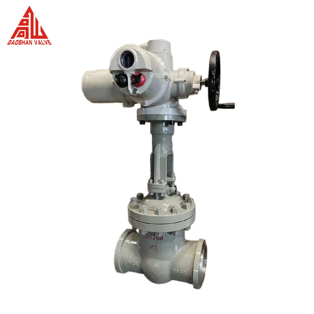 Z961h Gate Valve A216 Wcb Pn100 Bar Dn200 Butt Welded 4-20ma Motorized Gate Valve - Buy ...