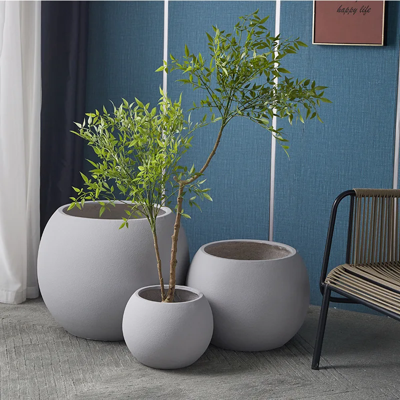 Magnesium Clay Planter Pot - Innovative Spherical Vessel