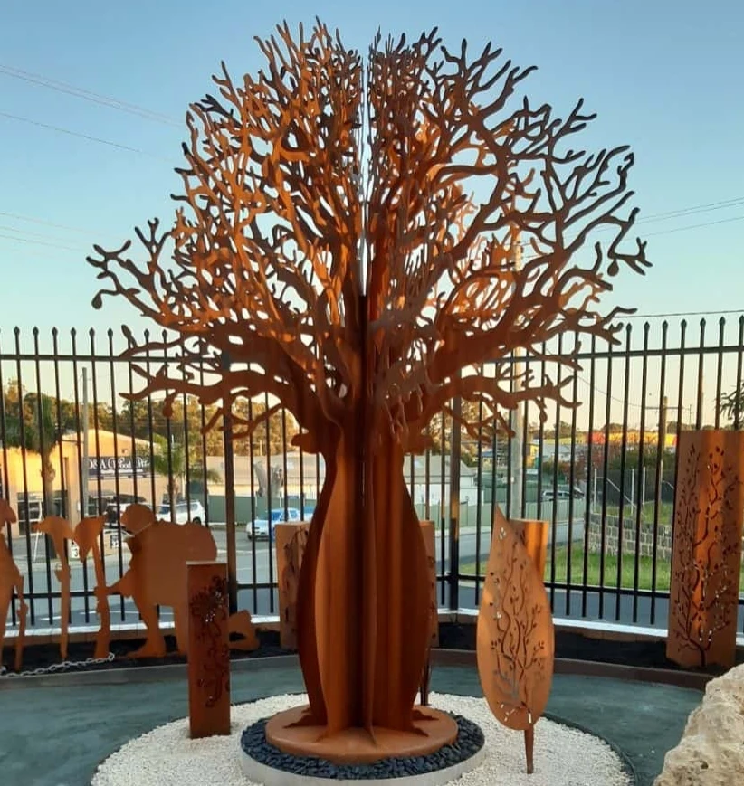Corten Statue Sculpture Art Corten Art Decor Sculptures Corten Art Work ...