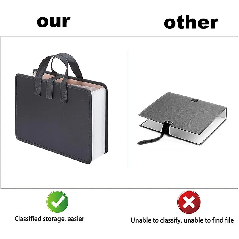 24 Pockets Expanding Accordion File Folder - Organize Efficiently