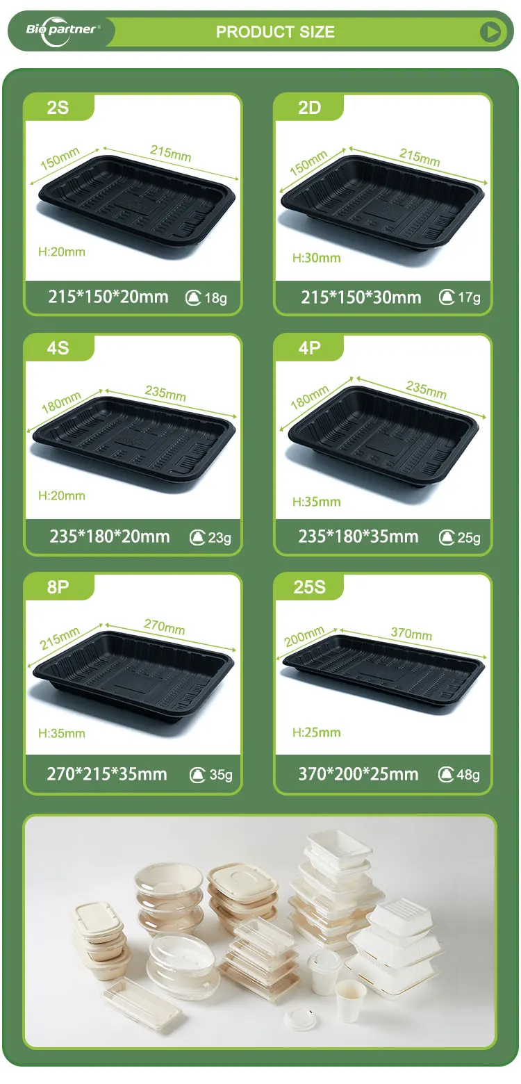 Eco-friendly Blister Packing Meat Tray - Corn Starch Trays