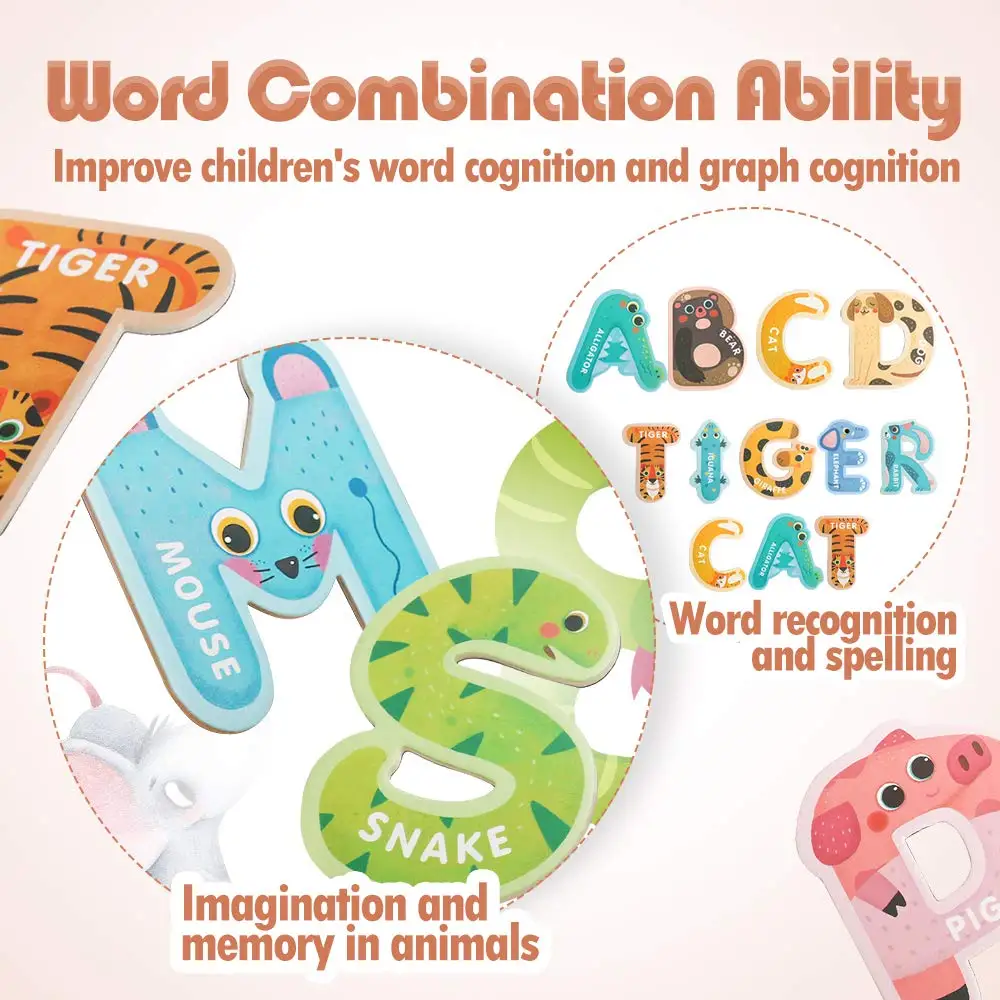 Magnetic Letters Colorful Abc Alphabet Animal Shape Toys Large ...