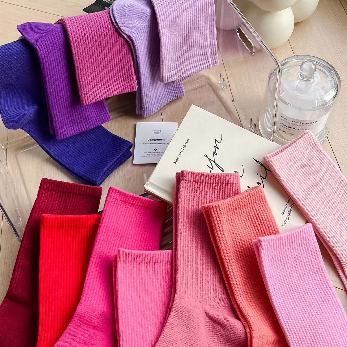 Quentin Wholesale Colorful Socks - Custom Logo Slouch Grip Socks for Women