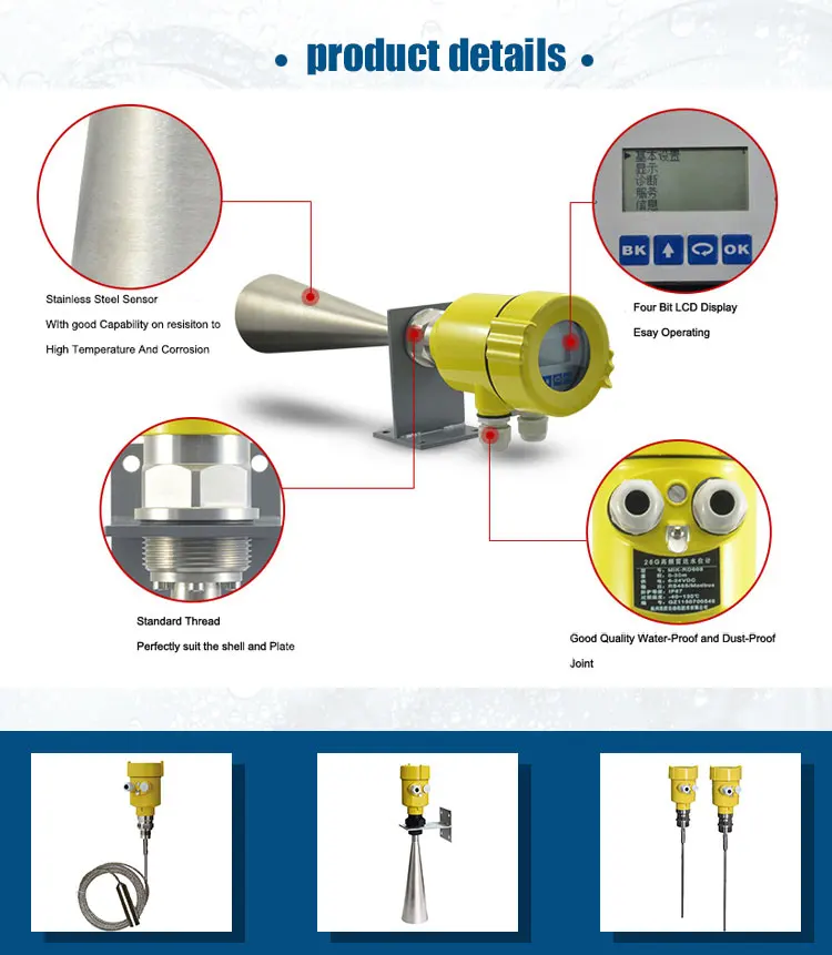 Digital Radar Level Sensor With Rs485 Protocol - Buy Radar Level Sensor ...