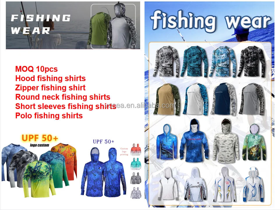 Wholesale Custom Long Sleeve Shirt - Fishing Clothing UPF 50+