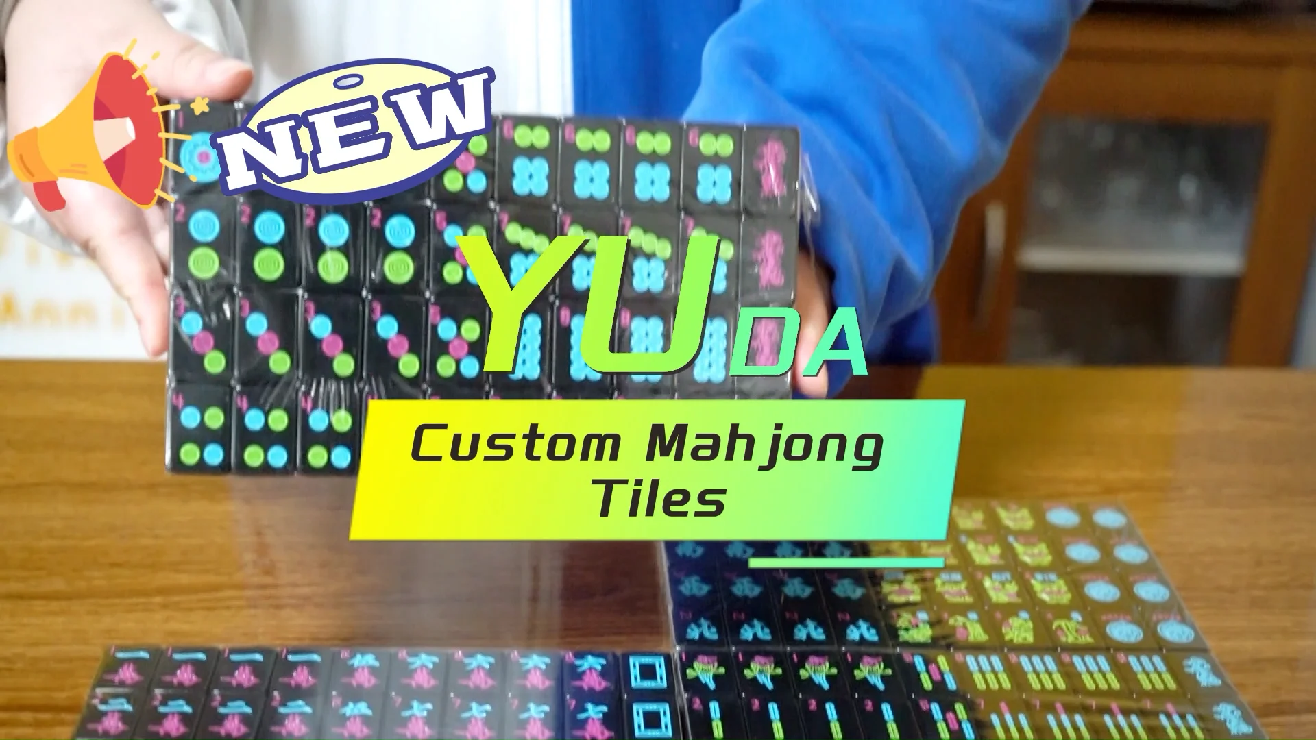 Custom Japanese Mahjong Tiles Hand Paint Multi Layers Advertising ...