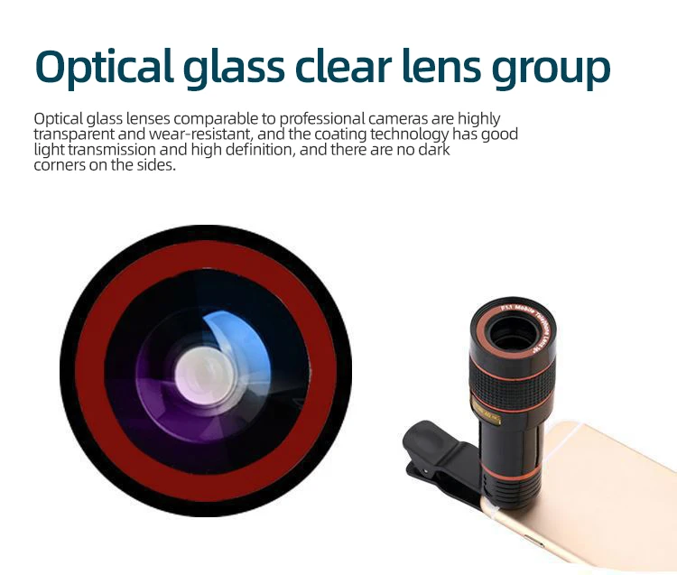 8x 12x Zoom Camera Telephoto Mobile Phone Lens For Cell Phone - Buy 8x ...