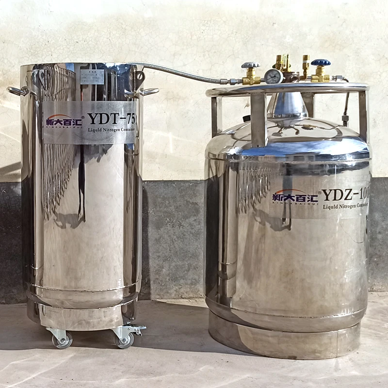 Cryogenic Liquid Nitrogen Dewar Sample Freezing Specimens Storage Tank ...