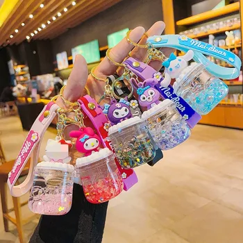 Wholesale Creative Acrylic Keychain Oil Into Bottle Floating Bubble ...