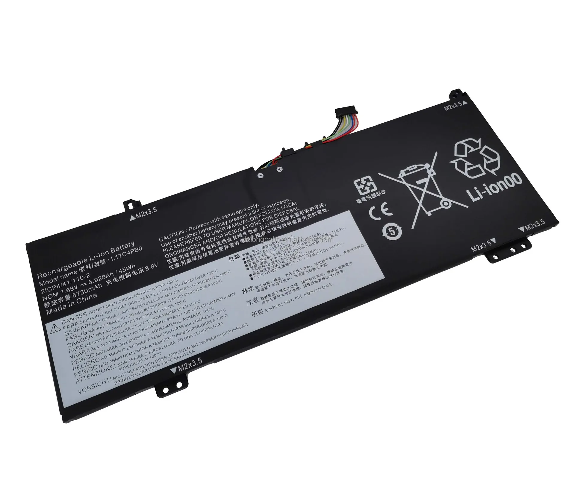 7.68V/ 45Wh New Genuine L17C4PB0 L17M4PB0 Battery for Lenovo Yoga 530 ...