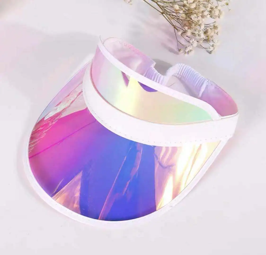 Wholesale Transparent PVC Sun Visor Caps - Summer Hats