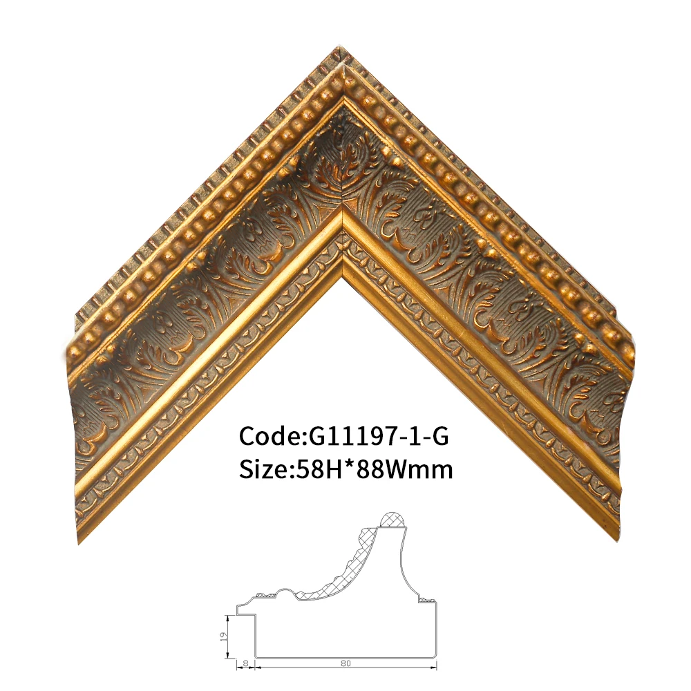 Custom Antique Classic Wooden Picture Frames in Gold - Vintage A2 A3 A4 ...