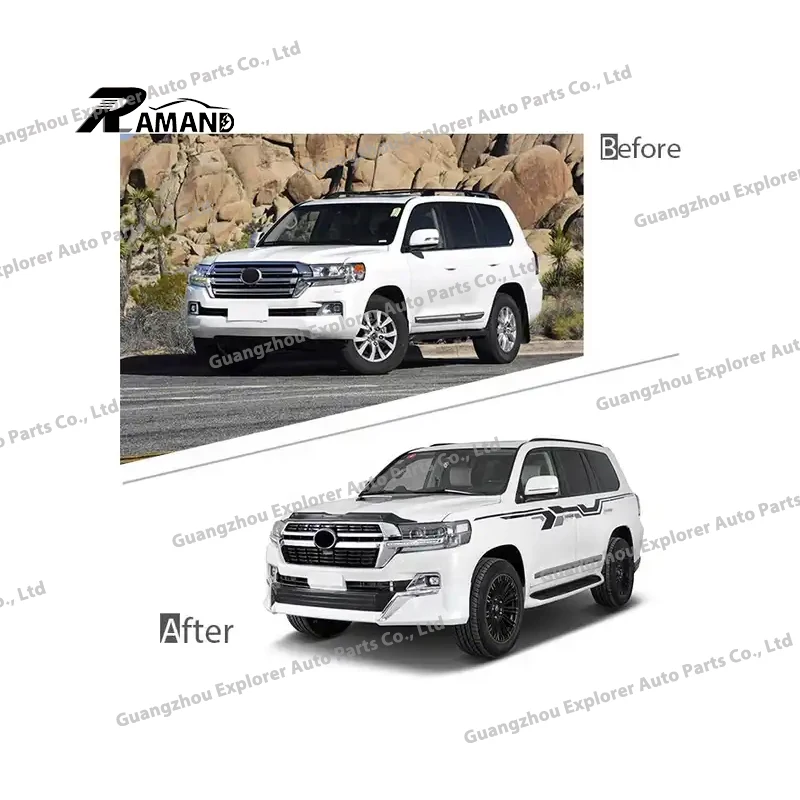 Modified Facelift Kit for LC200 2016 to 2021 Front Bumper Accessories ...