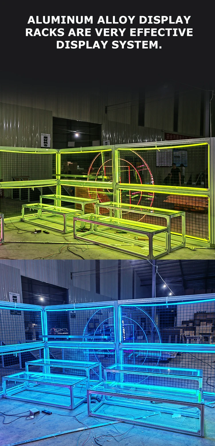 Free Standing Glass Display Cabinet Aluminum And Glass Display Cabinets ...