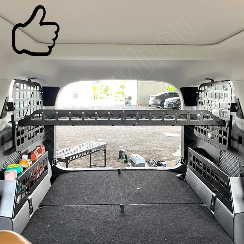 Rear Boot Trunk Window Luggage Storage Boxes Organizer Molle Panel Kit ...
