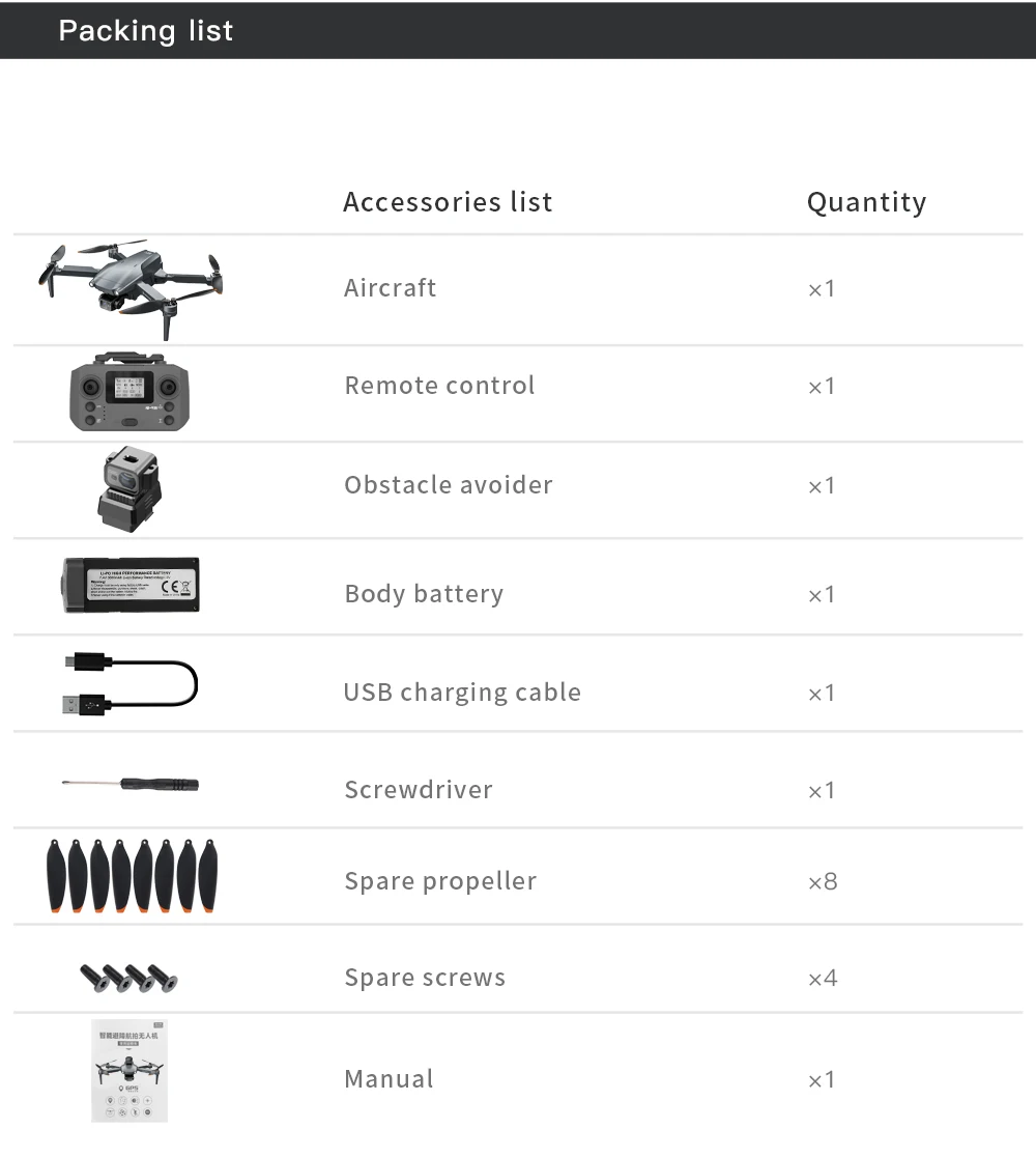 L600 Pro Max Rc Drone With 3-axis Ptz 4k Hd Dual Camera Laser Obstacle ...
