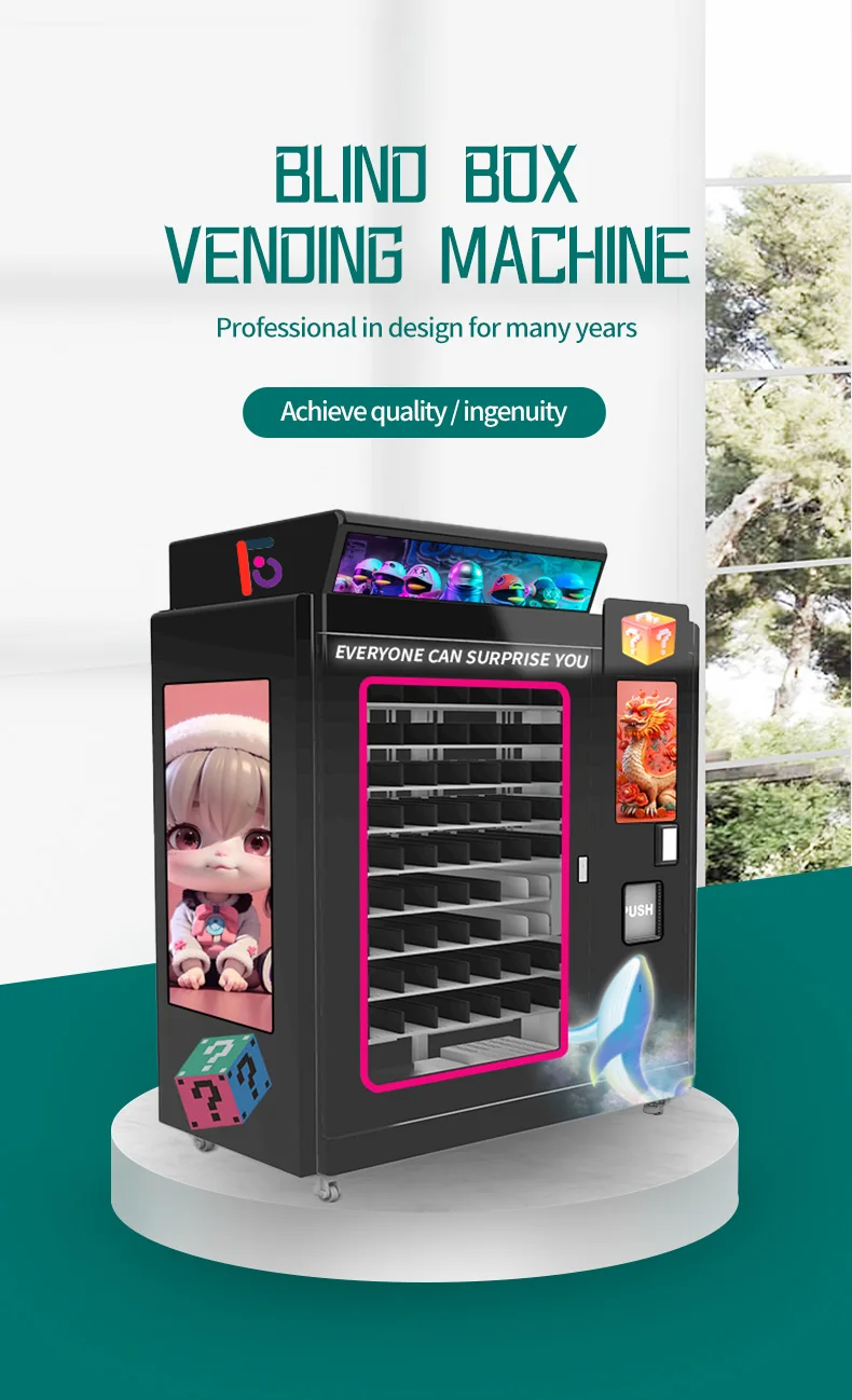 Plastic Toy Lift Vending Machine Stand For Soft Toys Blind Box Store ...